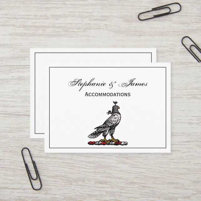 Heraldic Hunting Falcon Wearing Helmet Hood C Business Card | Zazzle
