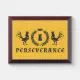 Heraldic Perseverance Rooster Award Plaque | Zazzle