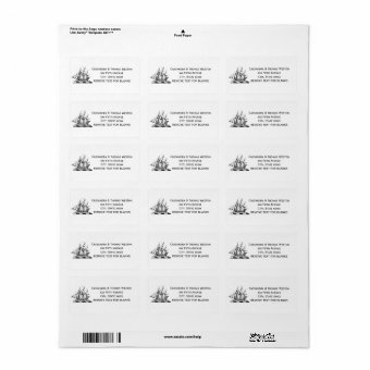 Heraldic Vintage Nautical Clipper Ship Crest Label | Zazzle