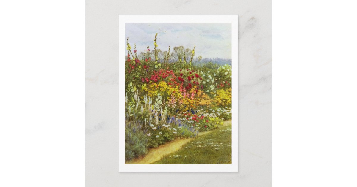 Herb and Flower Pathway Postcard | Zazzle
