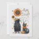 Herb & Cat Autumn Thanksgiving Map greeting card | Zazzle