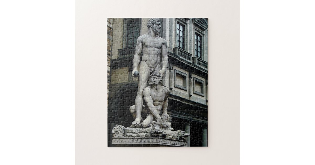 Hercules and Cacus Statue Jigsaw Puzzle | Zazzle
