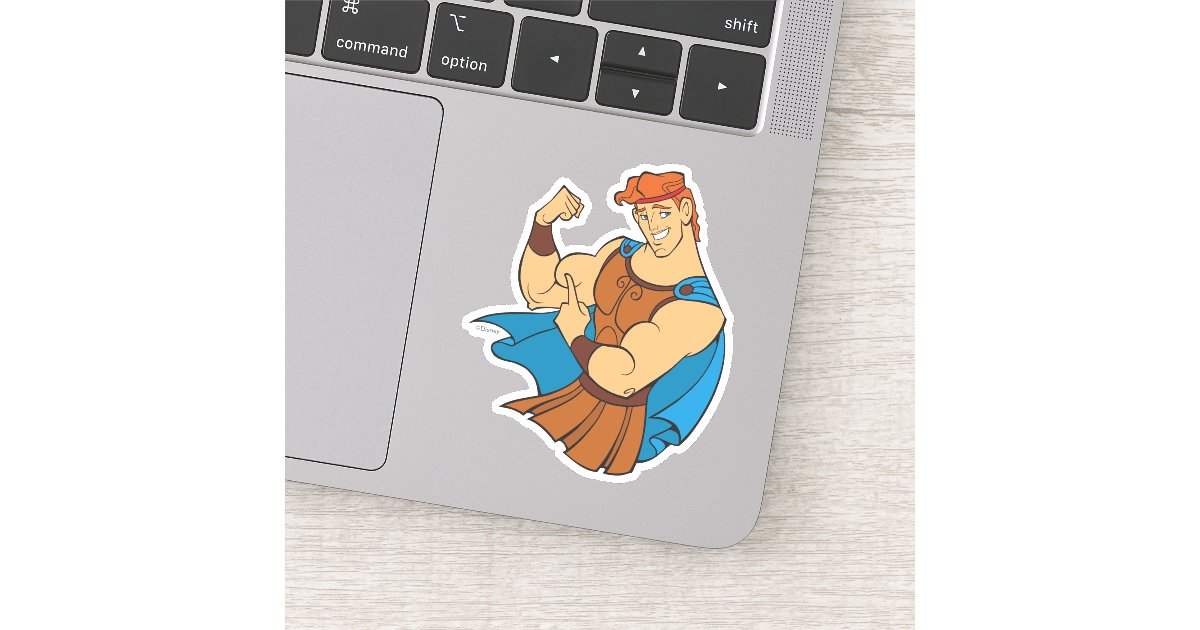 Hercules Bicep Flex Sticker | Zazzle