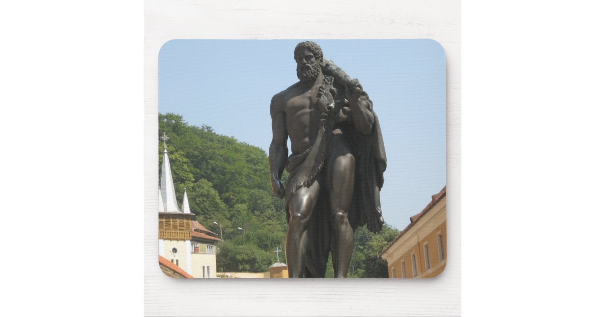 Hercules Statue Mousepad | Zazzle