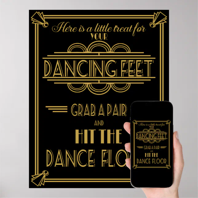 Here a Treat for your Dancing feet poster | Zazzle