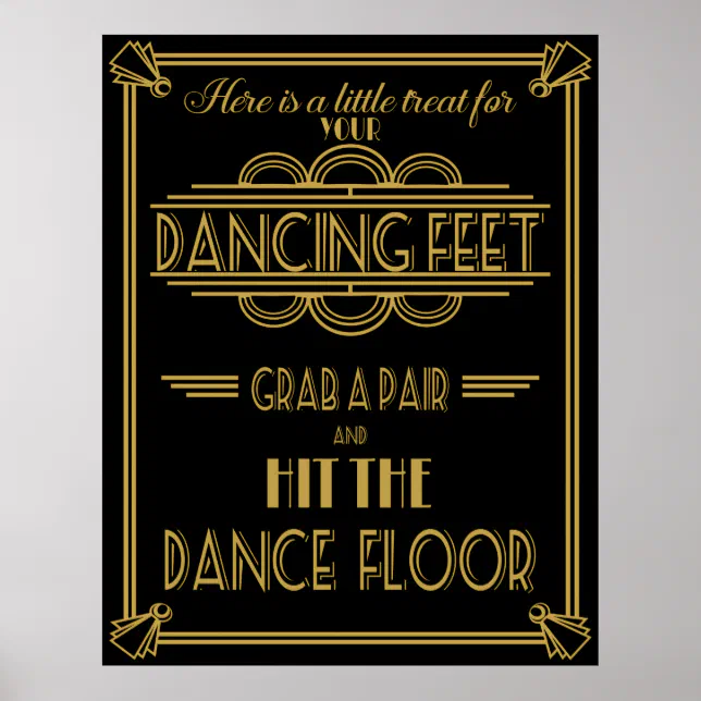 Here a Treat for your Dancing feet poster | Zazzle