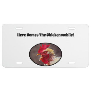 Chicken License Plates | Zazzle