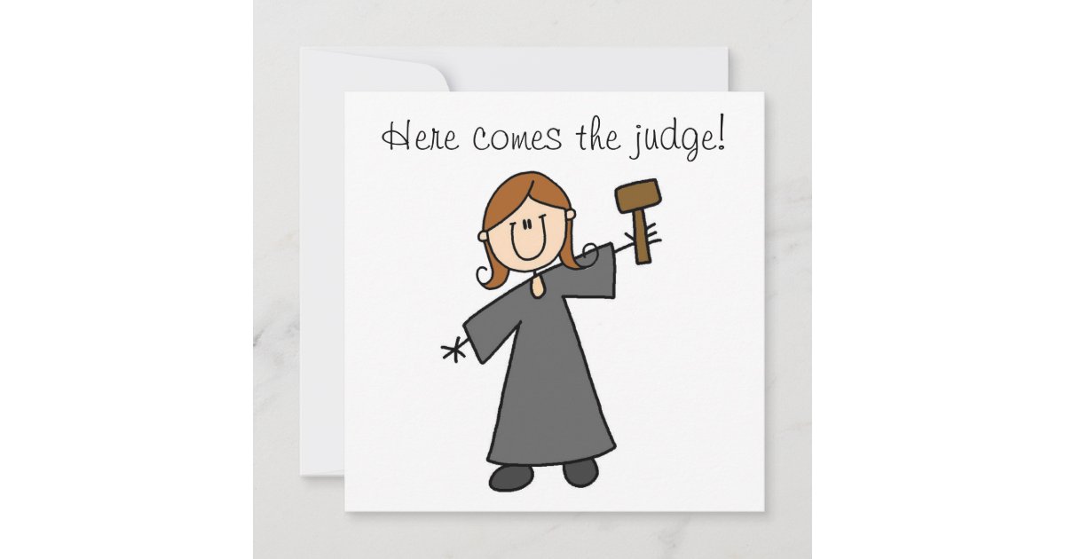 Here Comes the Judge Invitation | Zazzle