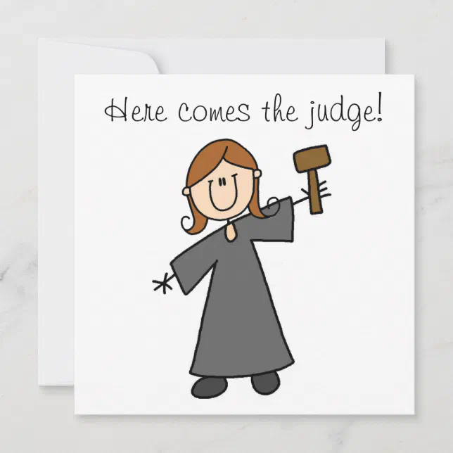 Here Comes the Judge Invitation | Zazzle