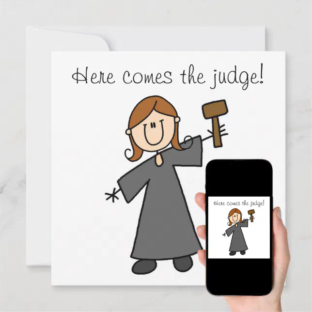Here Comes the Judge Invitation | Zazzle