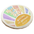 Here Comes The One! Retro Boho Sun 1st Birthday Sugar Cookie | Zazzle