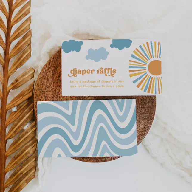 Here Comes the Sun Diaper Raffle Cards | Zazzle