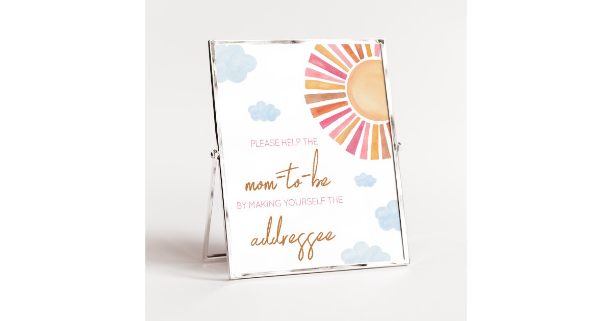 Here Comes The Sun Girl Envelope Station Poster | Zazzle