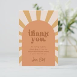 Here Comes The Sun Thank You Card | Zazzle