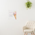 Here's The Scoop Ice Cream Birthday Welcome Sign | Zazzle
