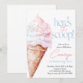Here's the scoop, Ice Cream Party, Sweet Invitation | Zazzle
