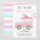 Here's The Scoop Ice Cream Truck Birthday Invitation | Zazzle