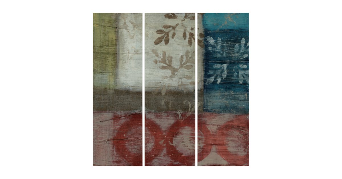 Heritage Abstract II Triptych | Zazzle