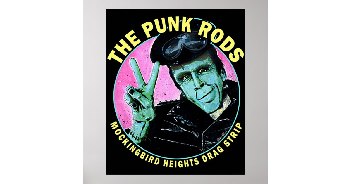 Herman Munster The Punk Rods Poster | Zazzle