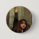 Hermione raises her hand pinback button | Zazzle