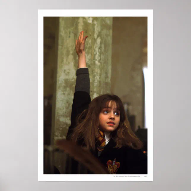 Hermione Raises Her Hand Poster | Zazzle