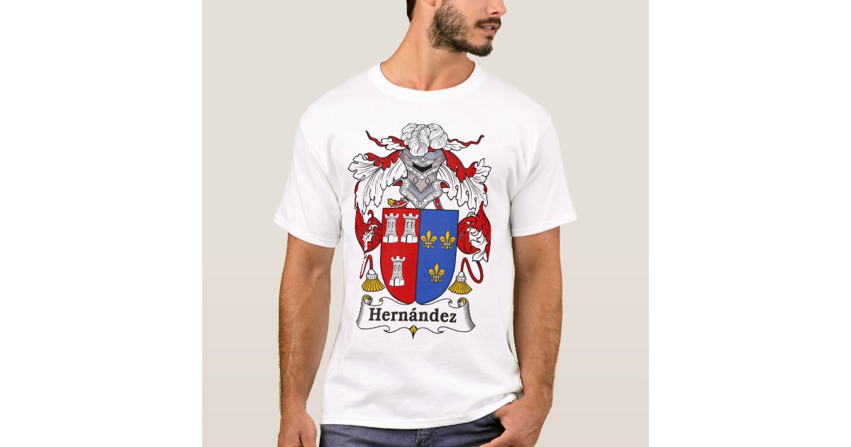 Hernandez Family Coat of Arms T-shirt | Zazzle