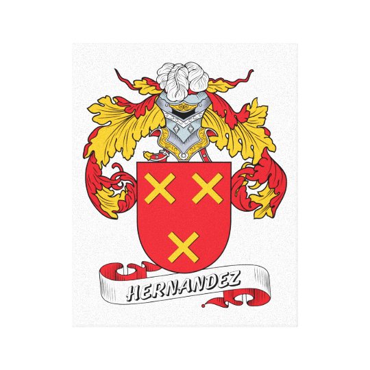 Hernandez Family Crest Canvas Print | Zazzle.com