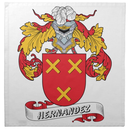 Hernandez Family Crest Napkin | Zazzle.com