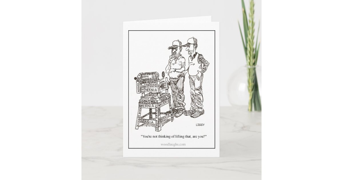 Hernia Cartoon Card | Zazzle