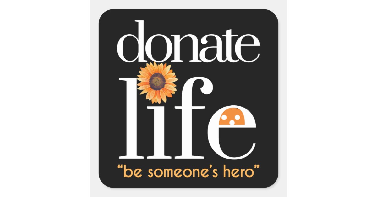 Hero Donate Life Stickers | Zazzle