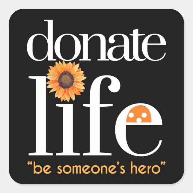 Hero Donate Life Stickers | Zazzle