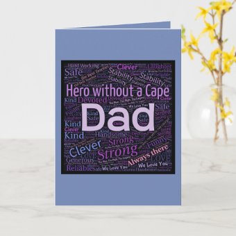 Hero Father's Day Card | Zazzle