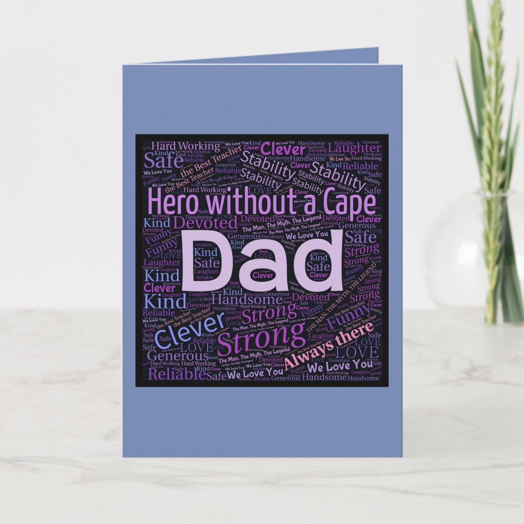 Hero Father's Day Card | Zazzle