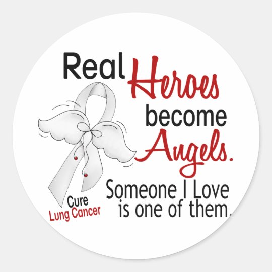 Lung Cancer How Strong We Are Classic Round Sticker | Zazzle.com