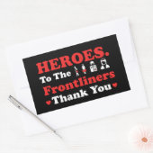 Heroes | Frontliners | Thank You Rectangular Sticker | Zazzle
