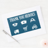 Heroes | Frontliners | Thank You Rectangular Sticker | Zazzle