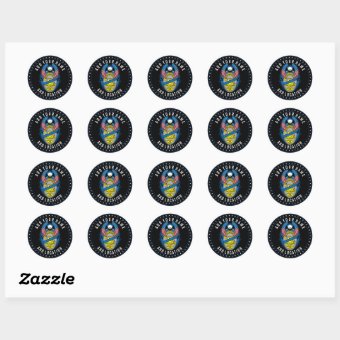 Heroes Live Forever Police Memorial Badge Classic Round Sticker | Zazzle