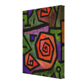 Heroic Roses by Paul Klee Abstract Modern Art Canvas Print | Zazzle