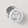 Herp Derp Idiot Rage Face Meme Pinback Button | Zazzle