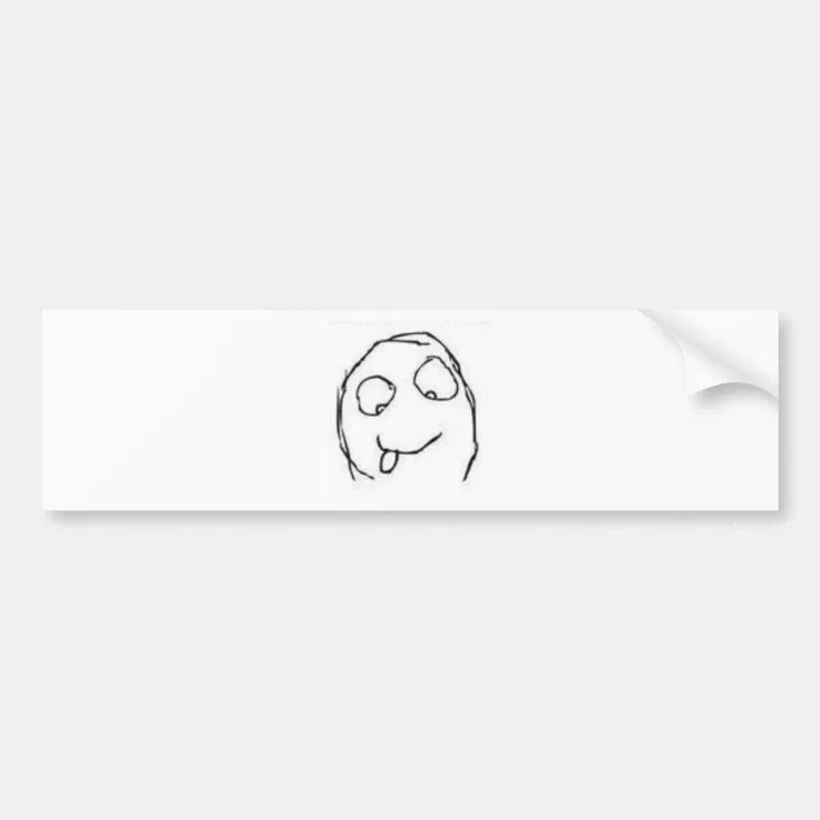 Herp Derp Rage Comic Bumper Sticker | Zazzle