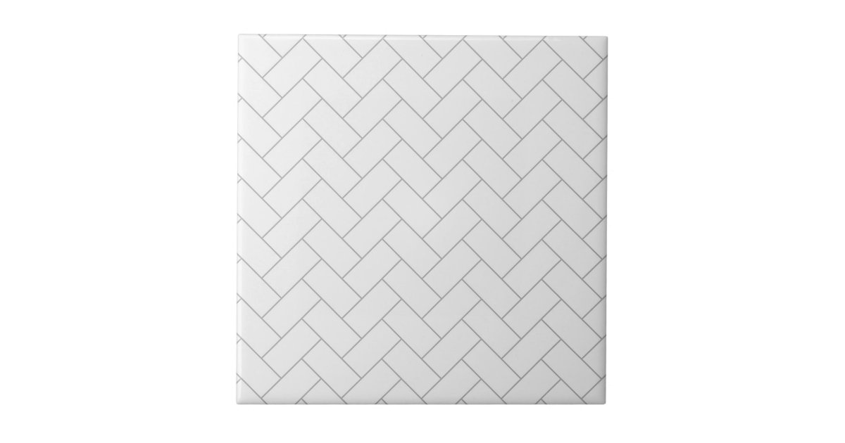 Herringbone Pattern Ceramic Ceramic Tile | Zazzle