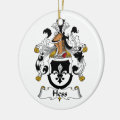 Hess Family Crest Ceramic Ornament | Zazzle