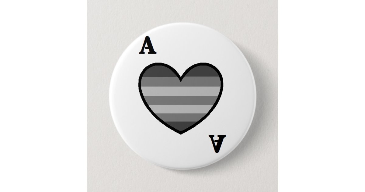 Heteroromantic Asexual Ace Button | Zazzle