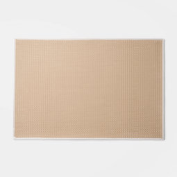 Hex tile design mint baby blue doormat | Zazzle