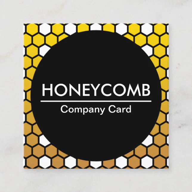 hexa honeycomb company card | Zazzle