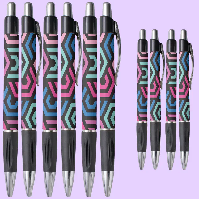 Hexagon Geometric Pattern Pen | Zazzle
