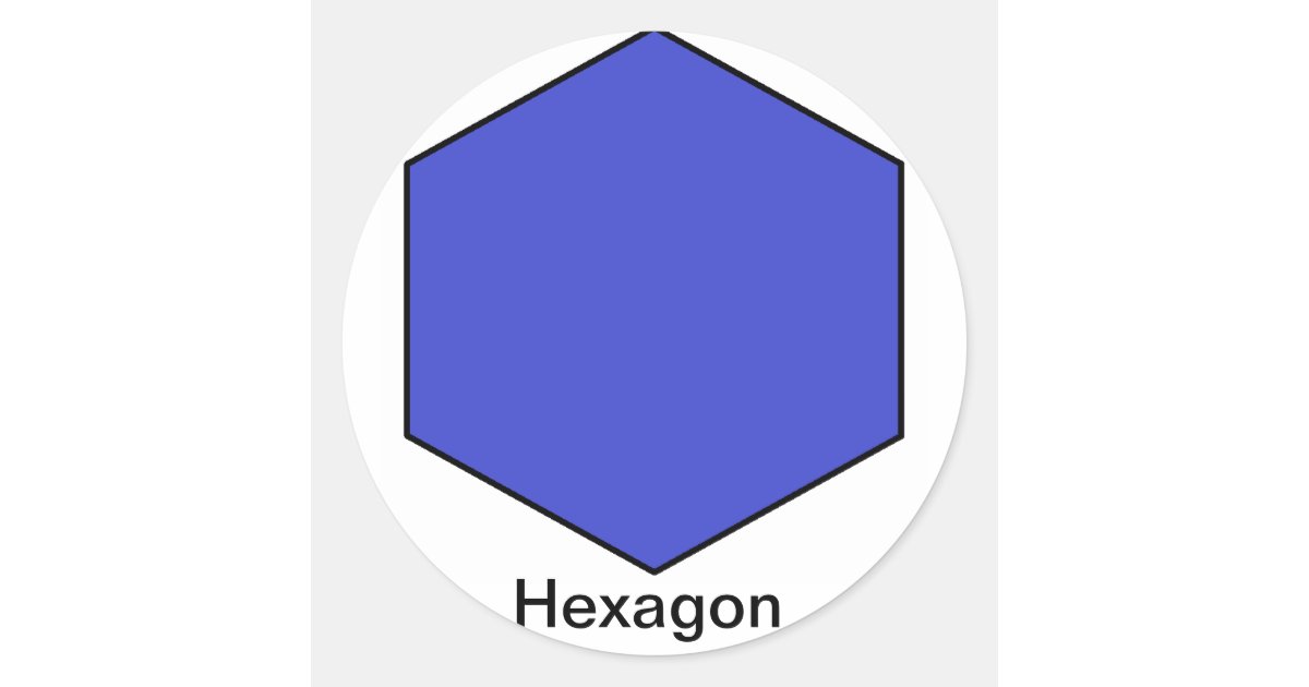 Hexagon Sticker | Zazzle