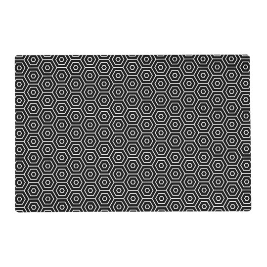 Hexagons texture geometric pattern placemat | Zazzle.com