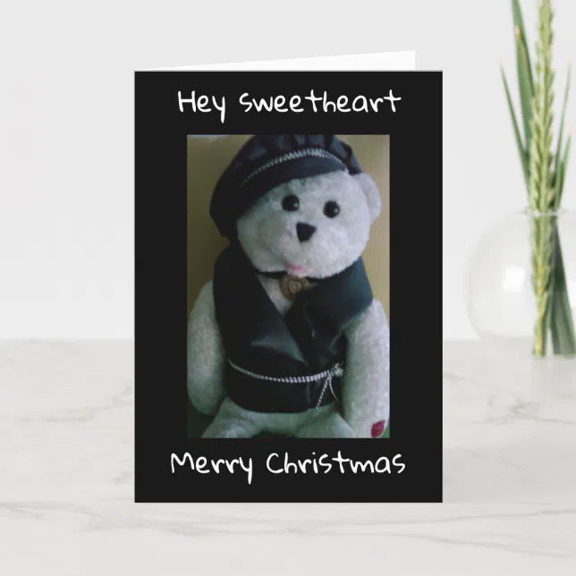 ***HEY BABY*** MERRY CHRISTMAS HOLIDAY CARD | Zazzle