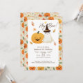 Hey Boo Halloween 5th Birthday Invitation | Zazzle